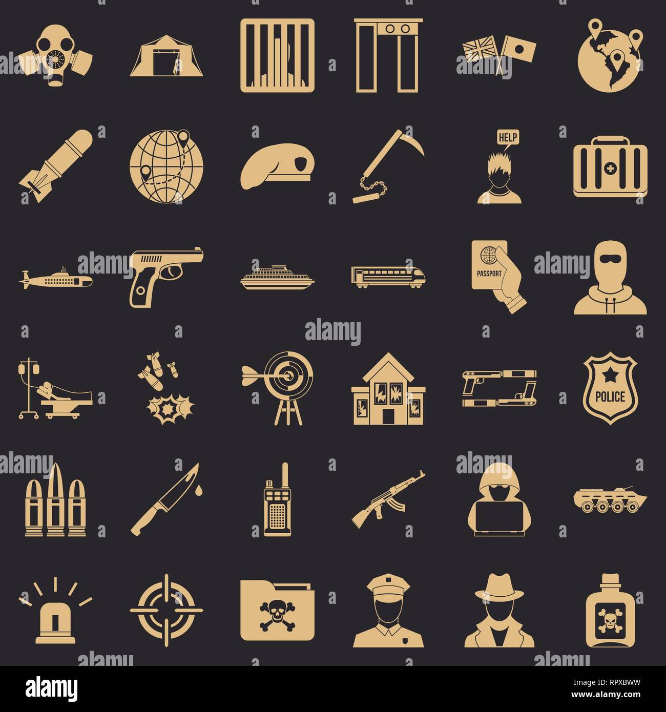 Assault_rifle Stock Vector Images - Alamy