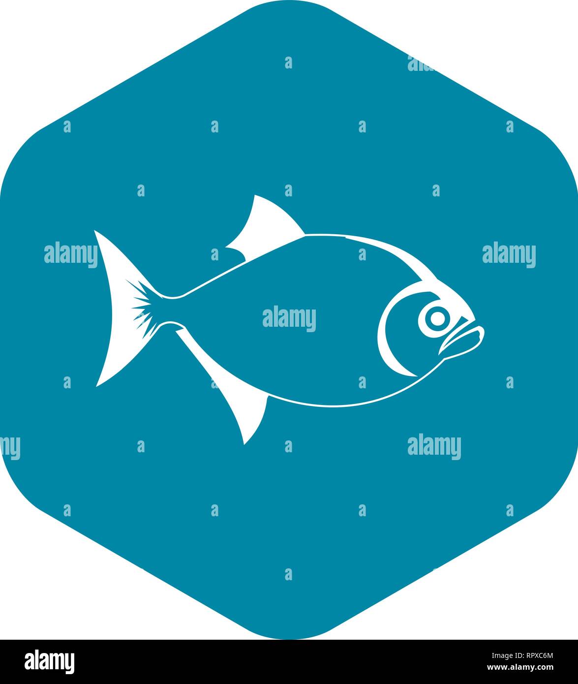 Fish icon, simple style Stock Vector Image & Art - Alamy