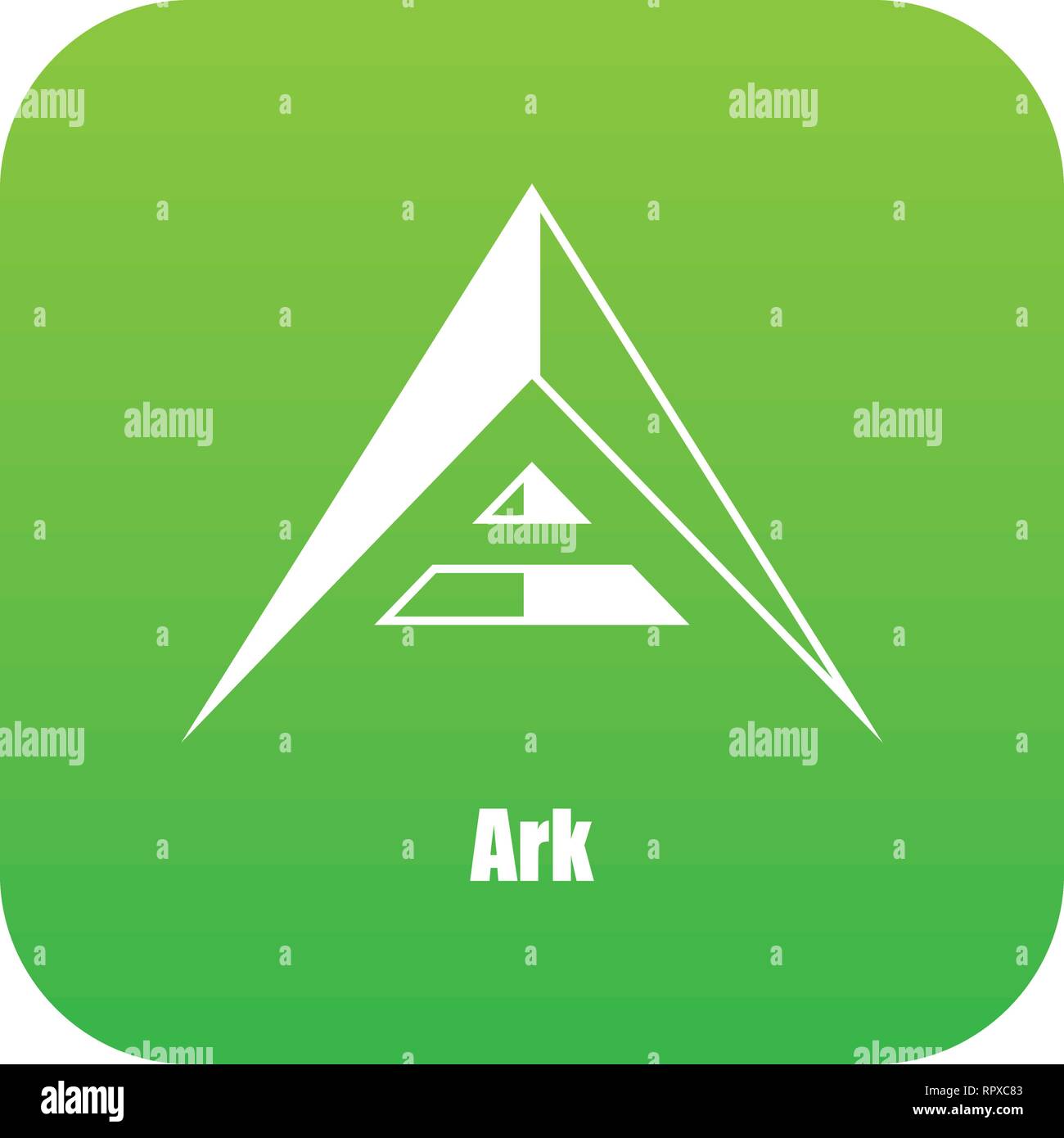 Ark icon green vector Stock Vector Image & Art - Alamy