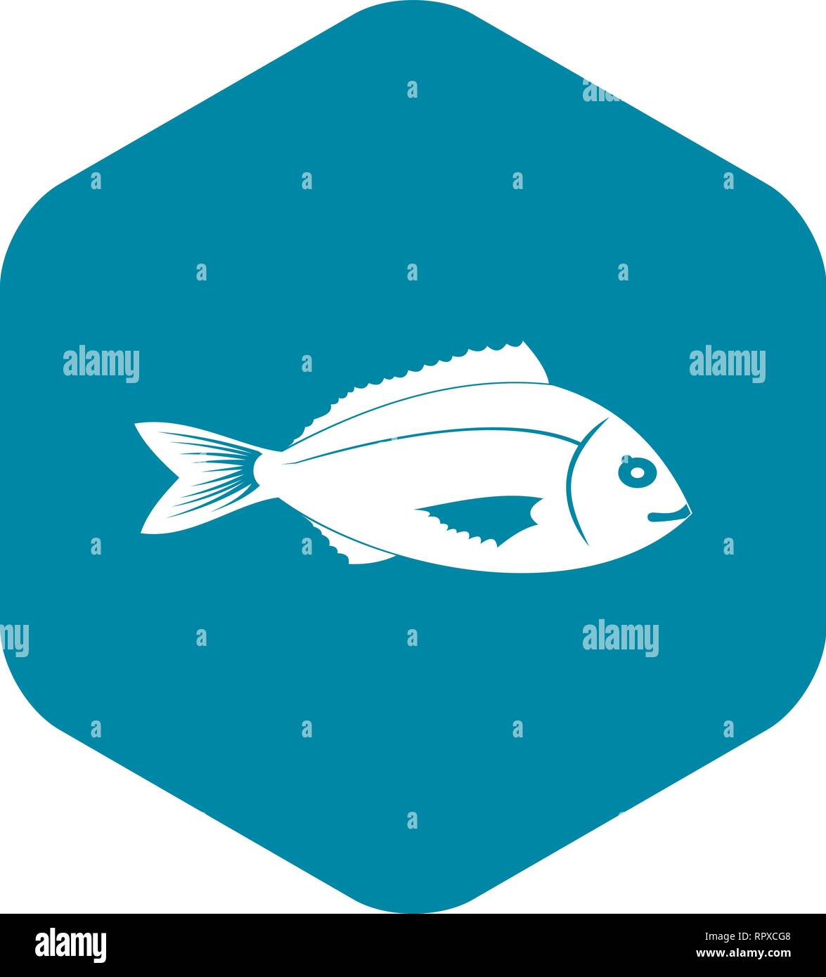 Fish icon, simple style Stock Vector Image & Art - Alamy