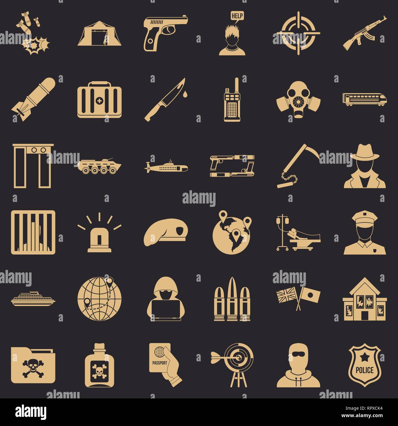 Criminal police organization Stock Vector Images - Alamy