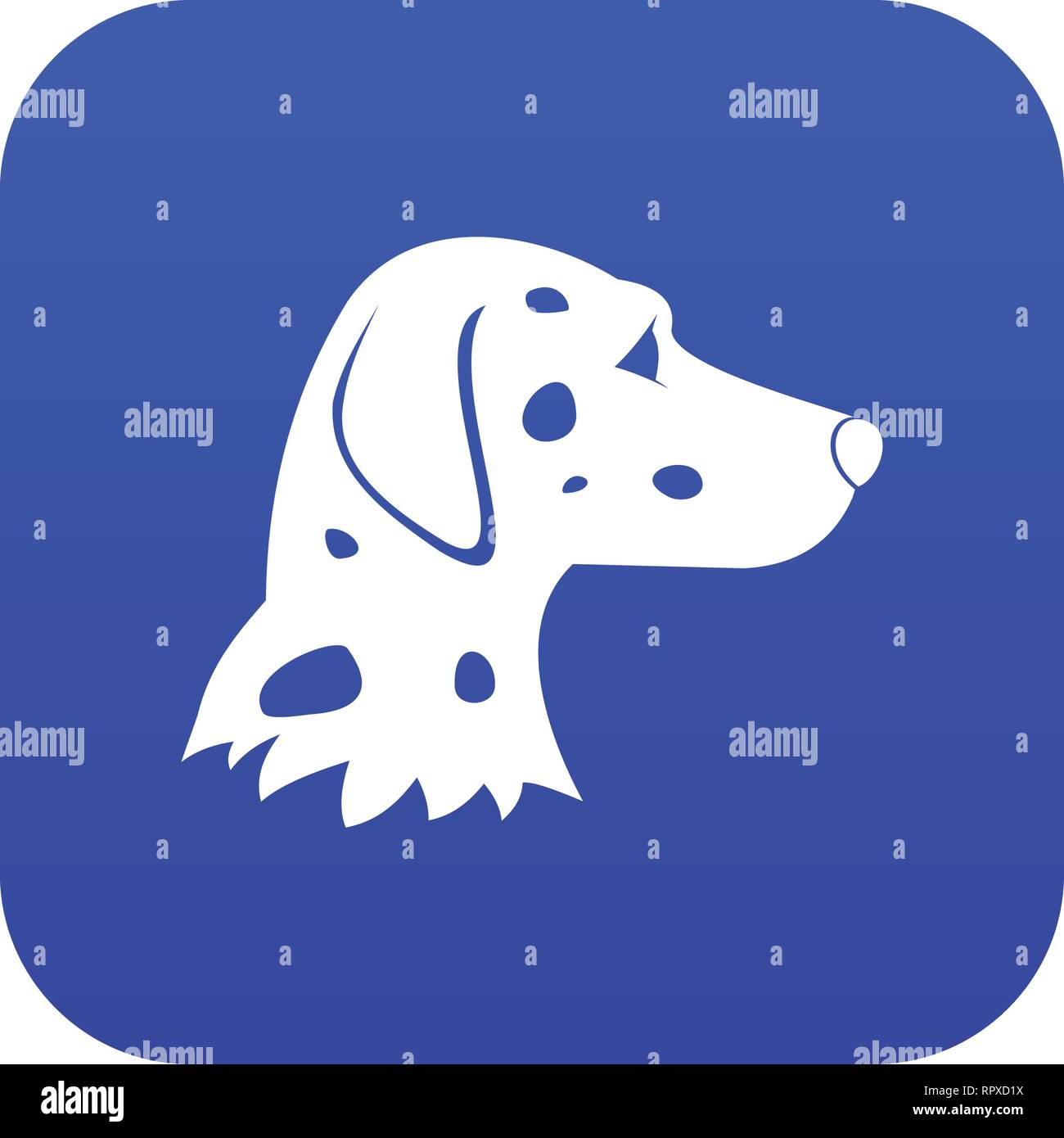 Dalmatians dog icon digital blue Stock Vector Image & Art - Alamy