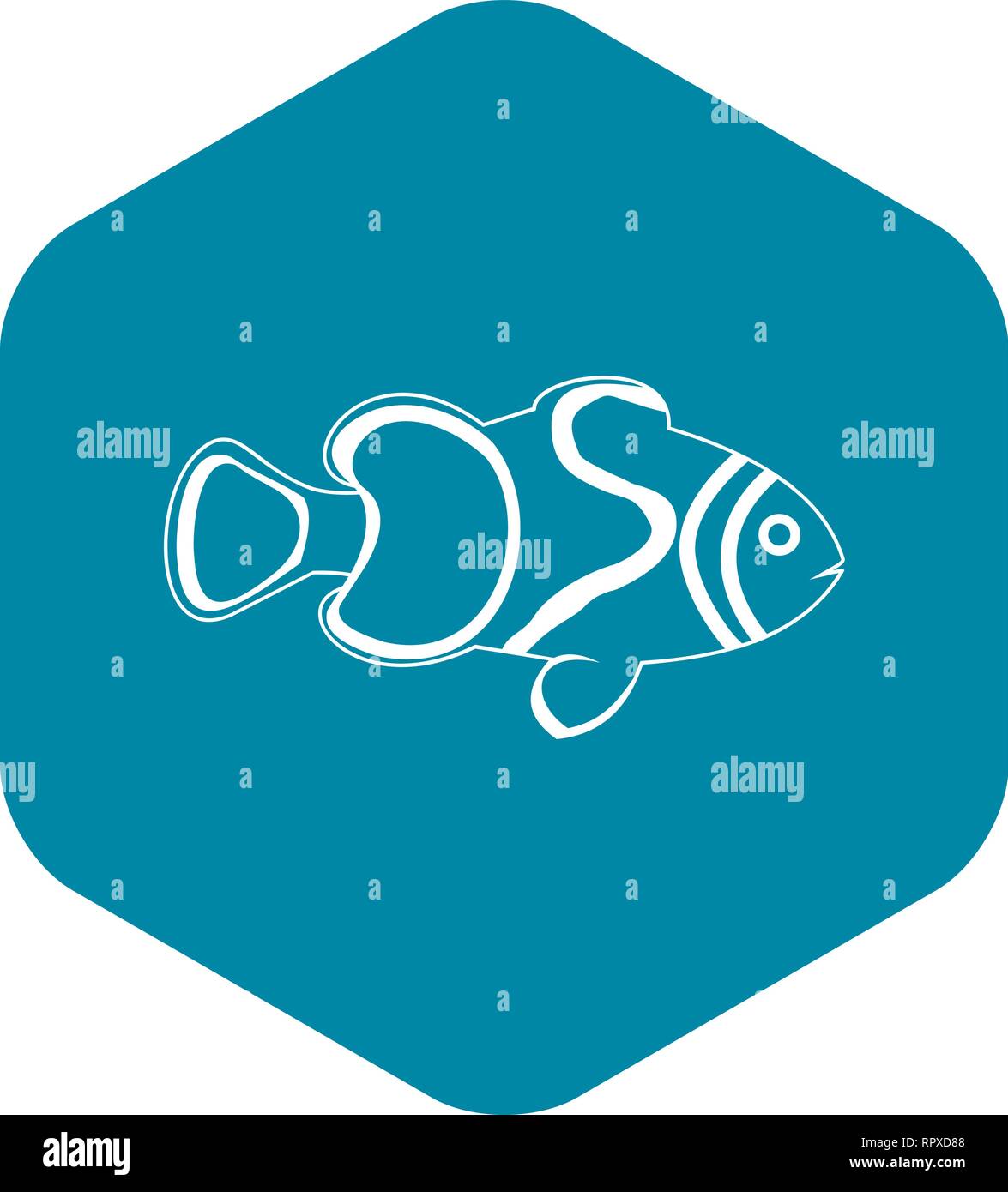 Fish icon, simple style Stock Vector Image & Art - Alamy