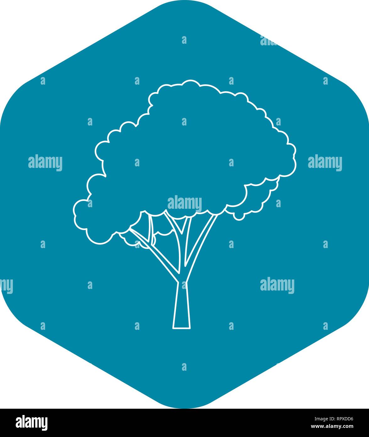 Tree icon, outline style Stock Vector Image & Art - Alamy