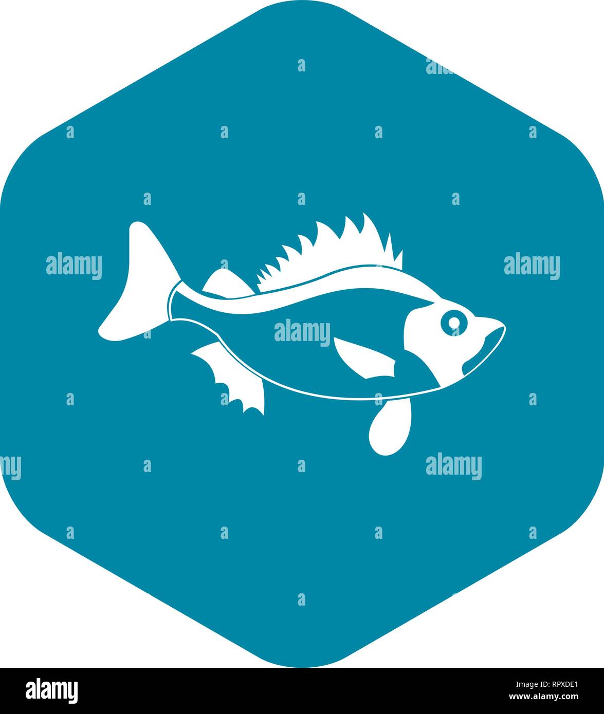 Fish icon, simple style Stock Vector Image & Art - Alamy