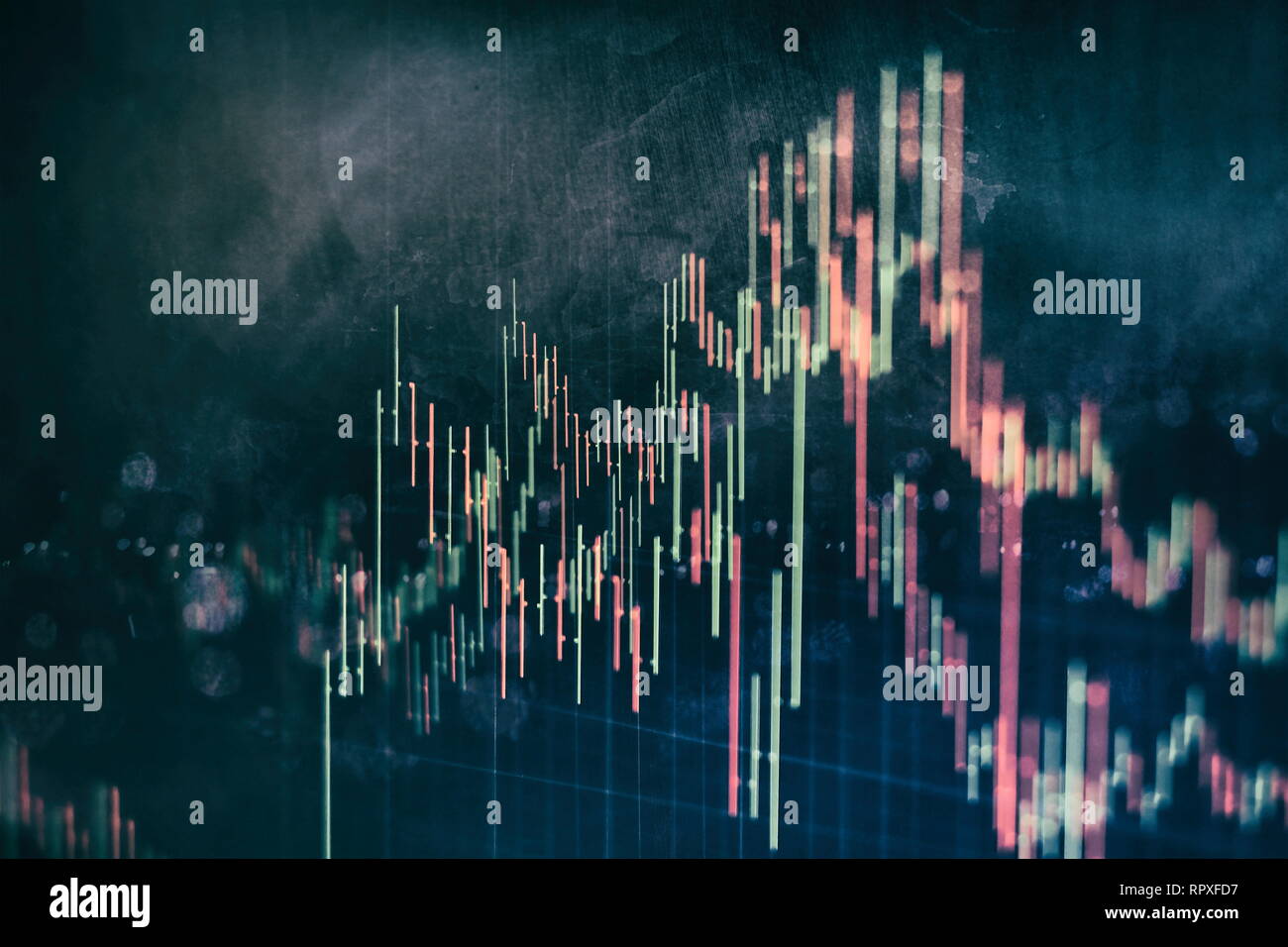 Abstract background with graph chart finance. Business concept Stock ...