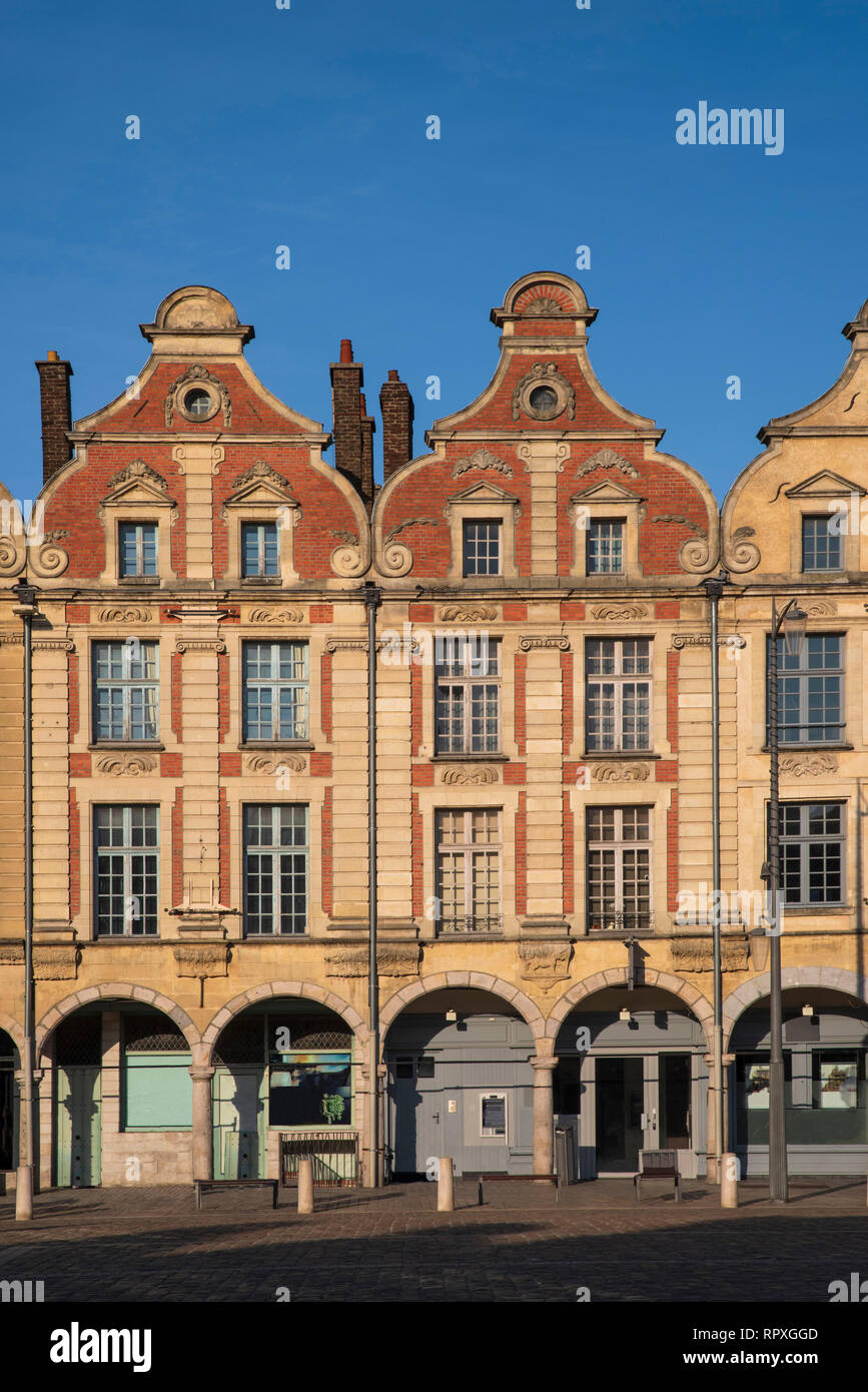 Façades of typical Flemish medieval houses Stock Photo - Alamy