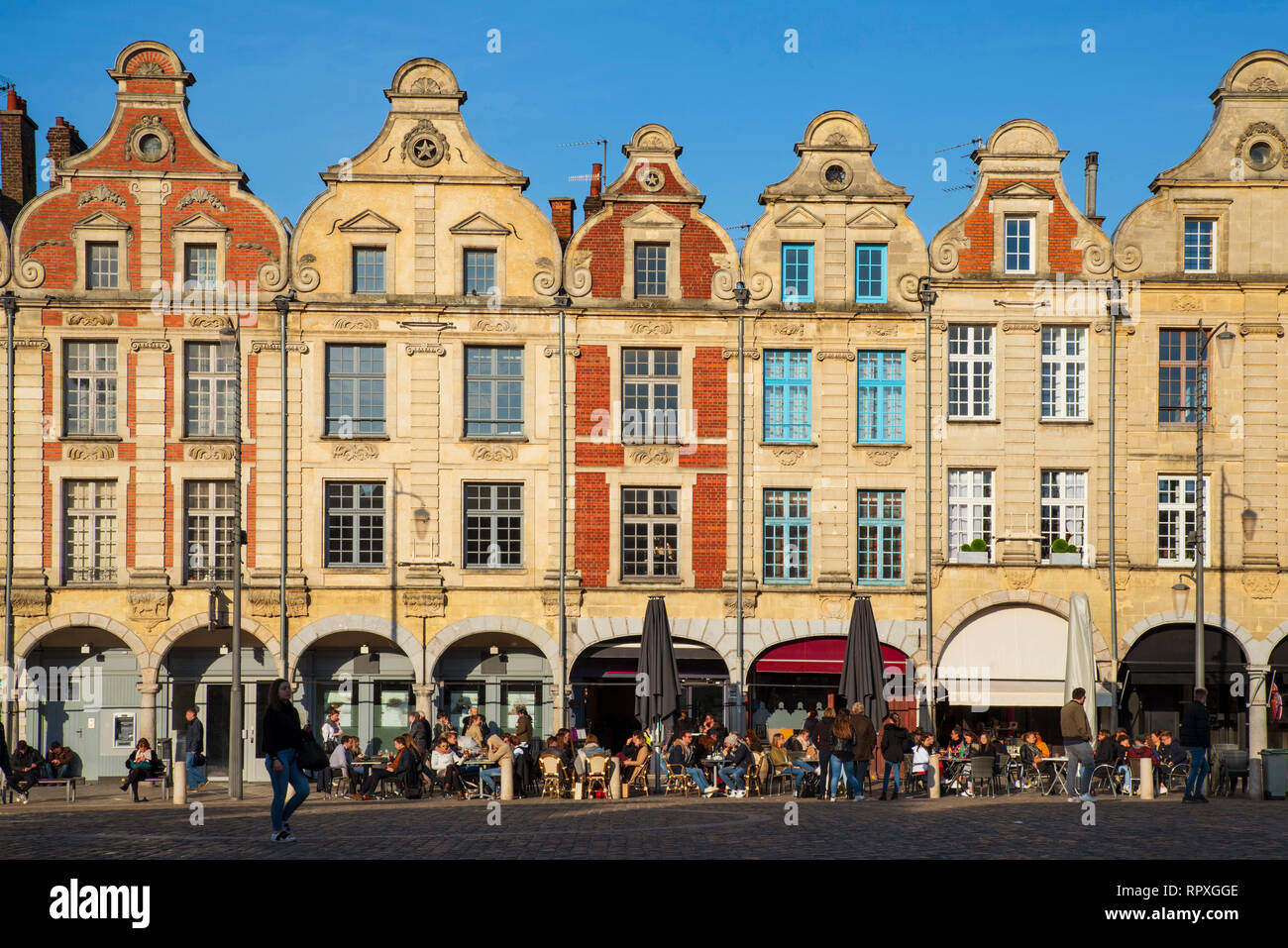 Façades of typical Flemish medieval houses Stock Photo - Alamy