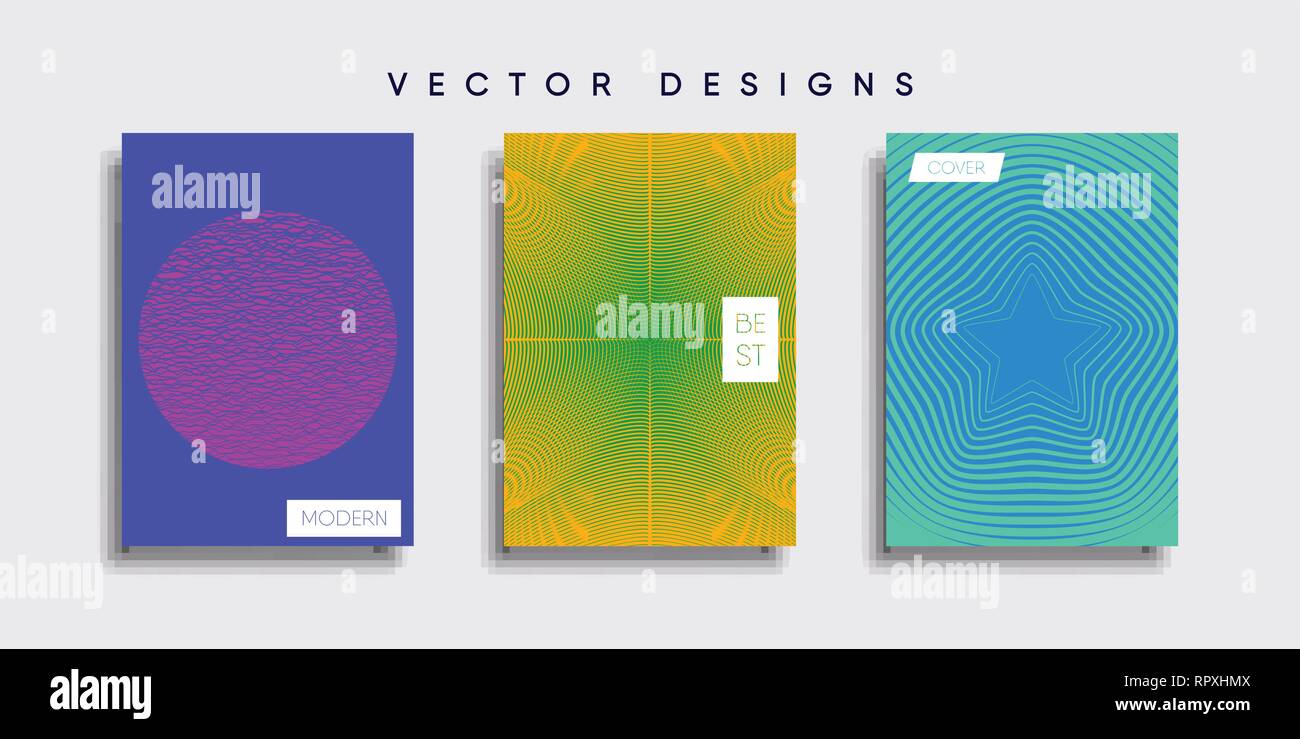 Minimal Vector cover designs. Future Poster template Stock Vector Image ...