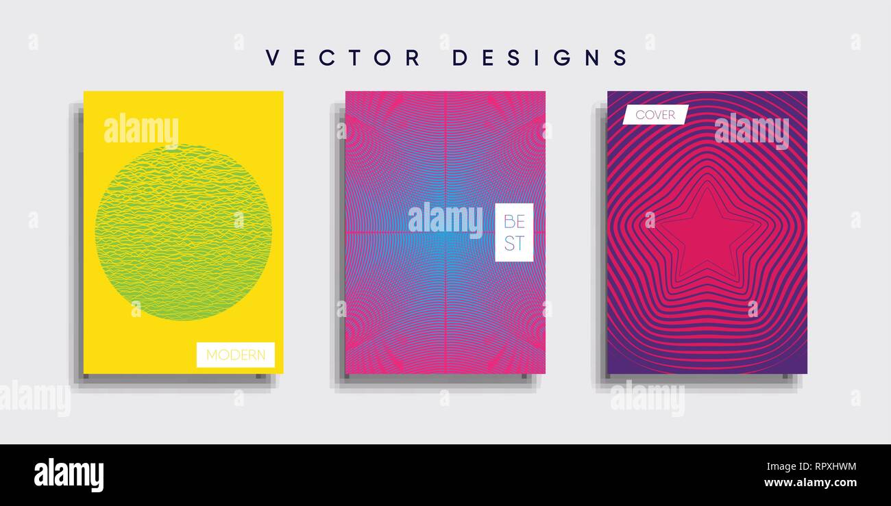 Minimal Vector cover designs. Future Poster template Stock Vector Image ...