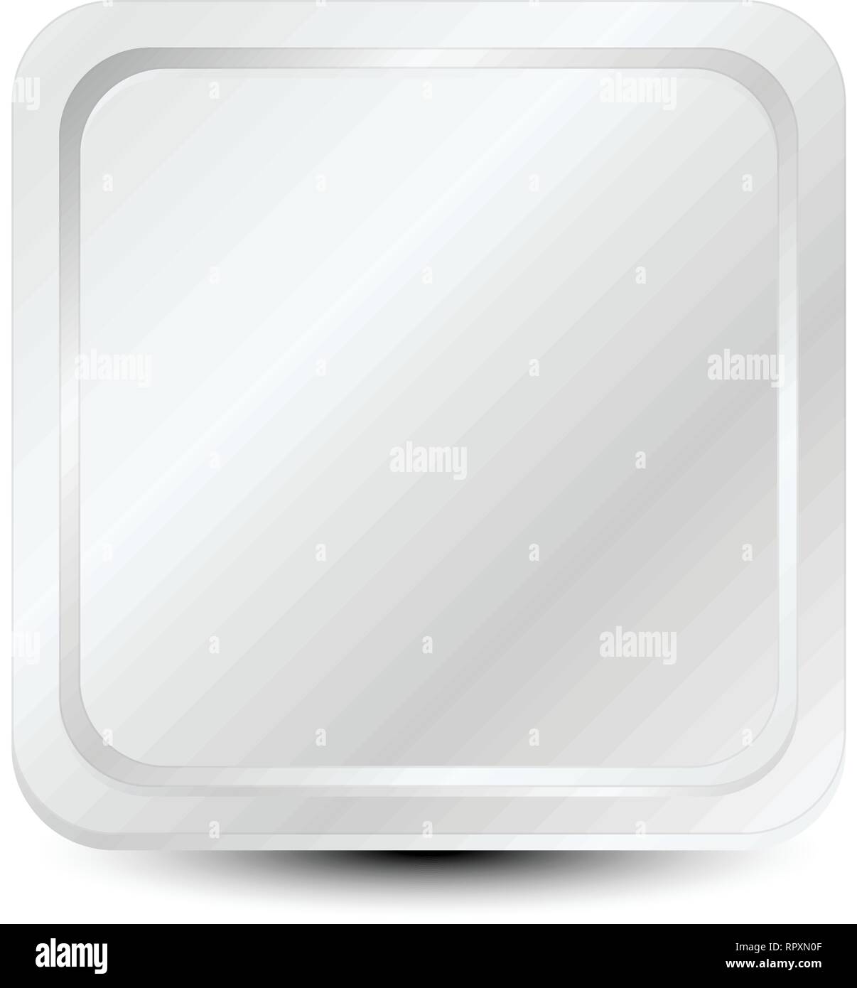 Uncolored square icon backdrop with rounded corners Stock Vector Image ...