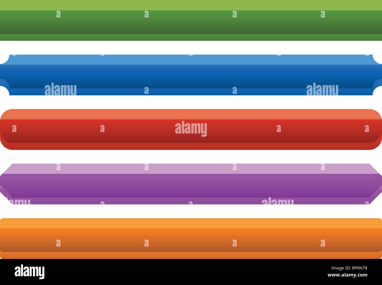 Horizontal button, banner backgrounds. Set of banners, buttons Stock ...