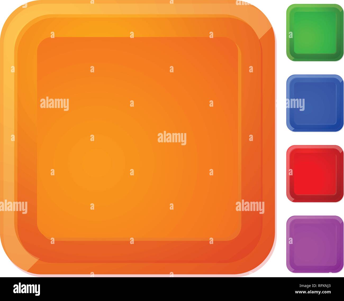 Square buton hi-res stock photography and images - Alamy