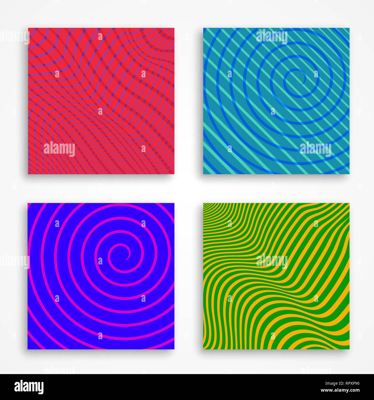 Bright colored covers or backgrounds for modern print production ...