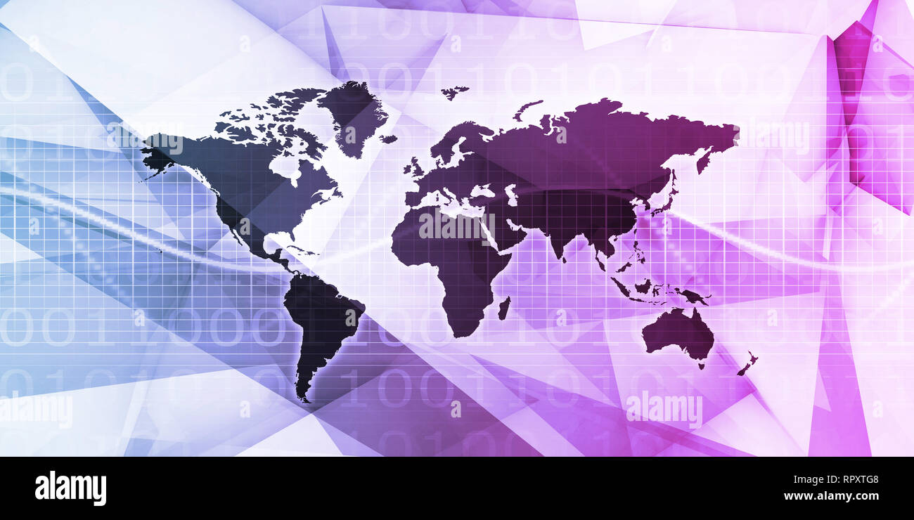 Global Platform and International Mobility Software Concept Stock Photo ...