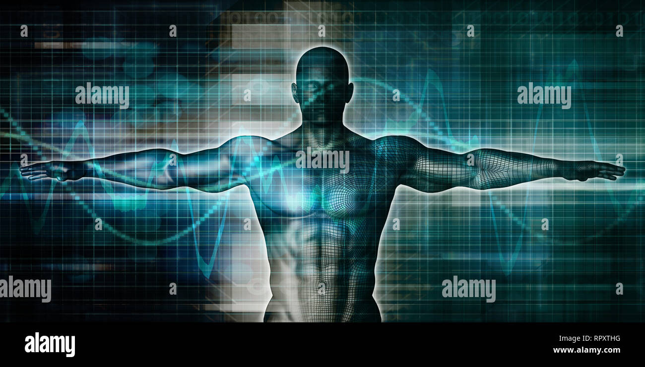 Healthcare Technology With a Human Body Scan Concept Stock Photo - Alamy