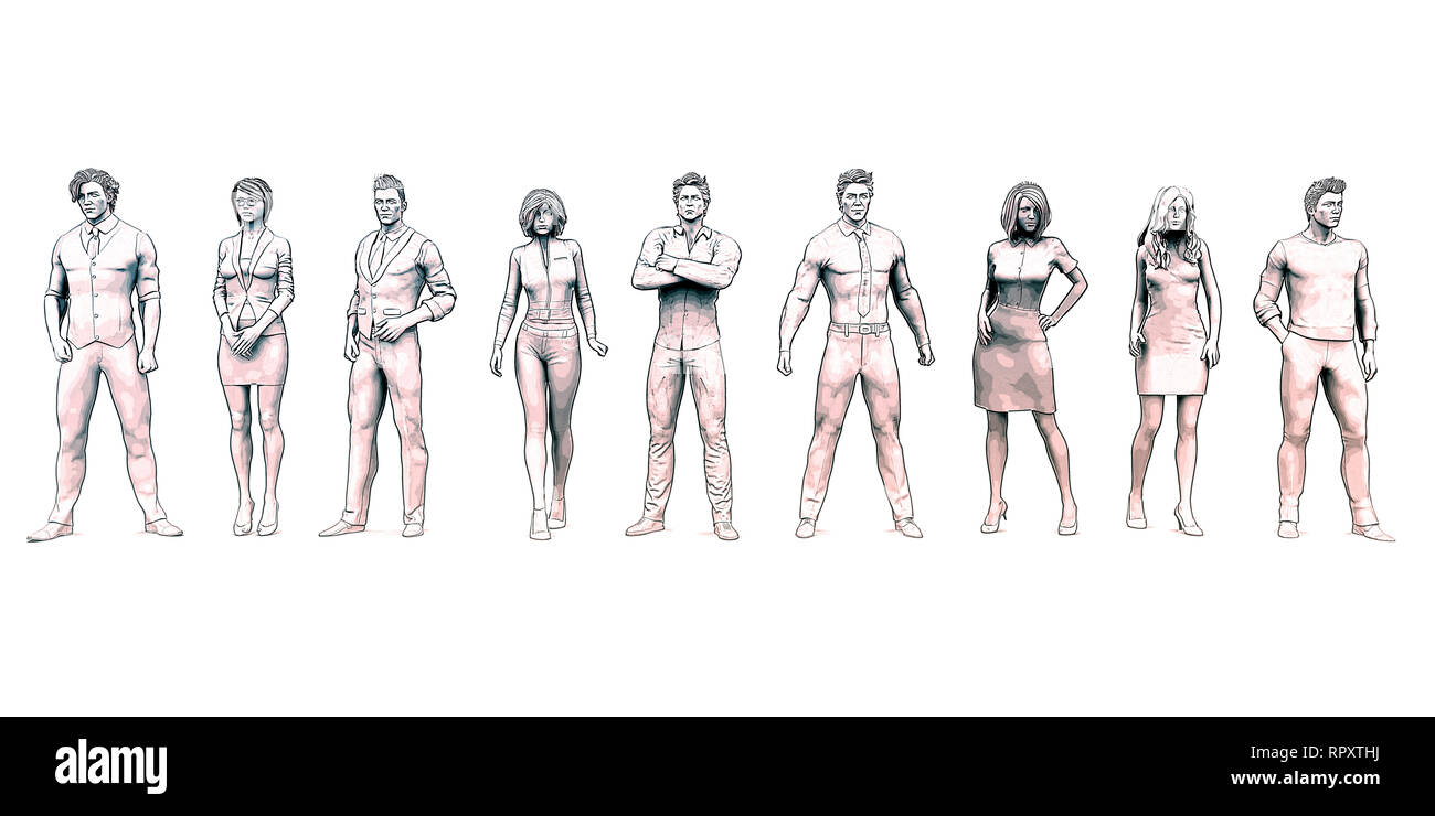 Market Research and Target Demographic Analysis in 3d Stock Photo - Alamy