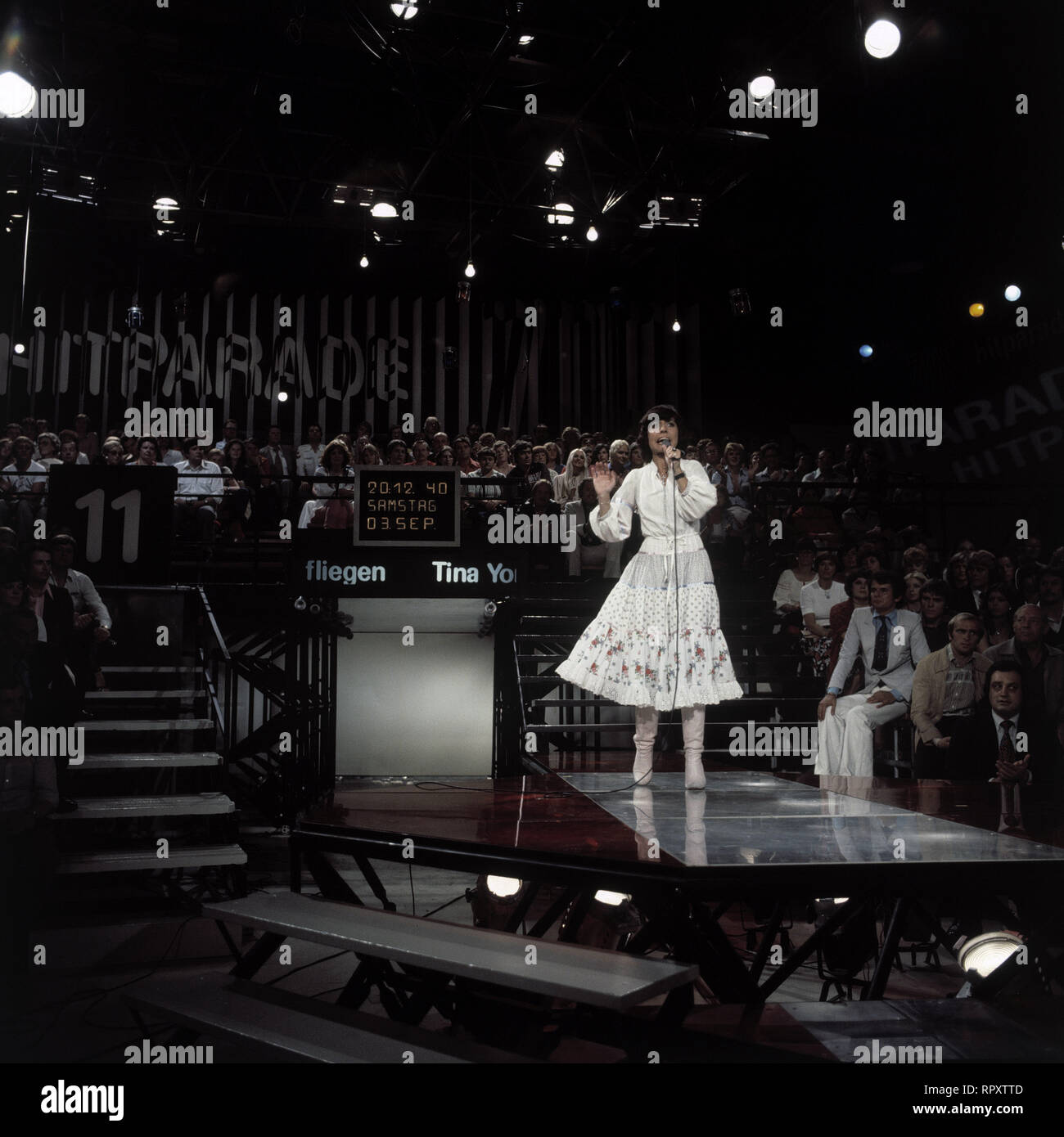 TINA YORK, Auftritt in der 'Hitparade', 1977. United Archives / kpa ...