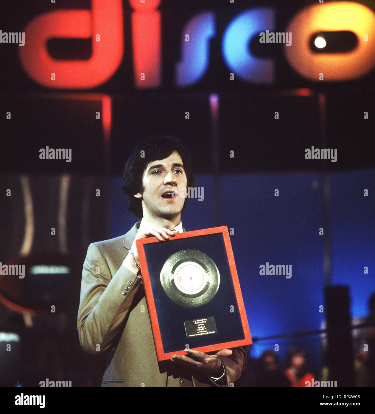 Ilja Richter in der Sendung "Disco", 1970er Stock Photo - Alamy