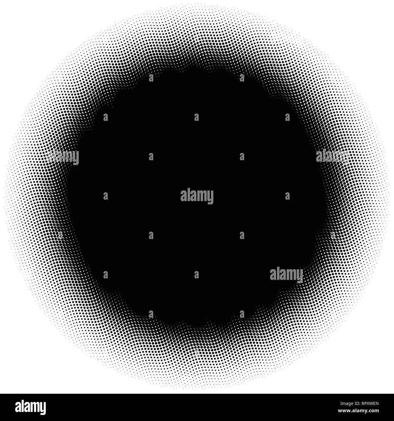 Fading pattern background circle Cut Out Stock Images & Pictures - Alamy