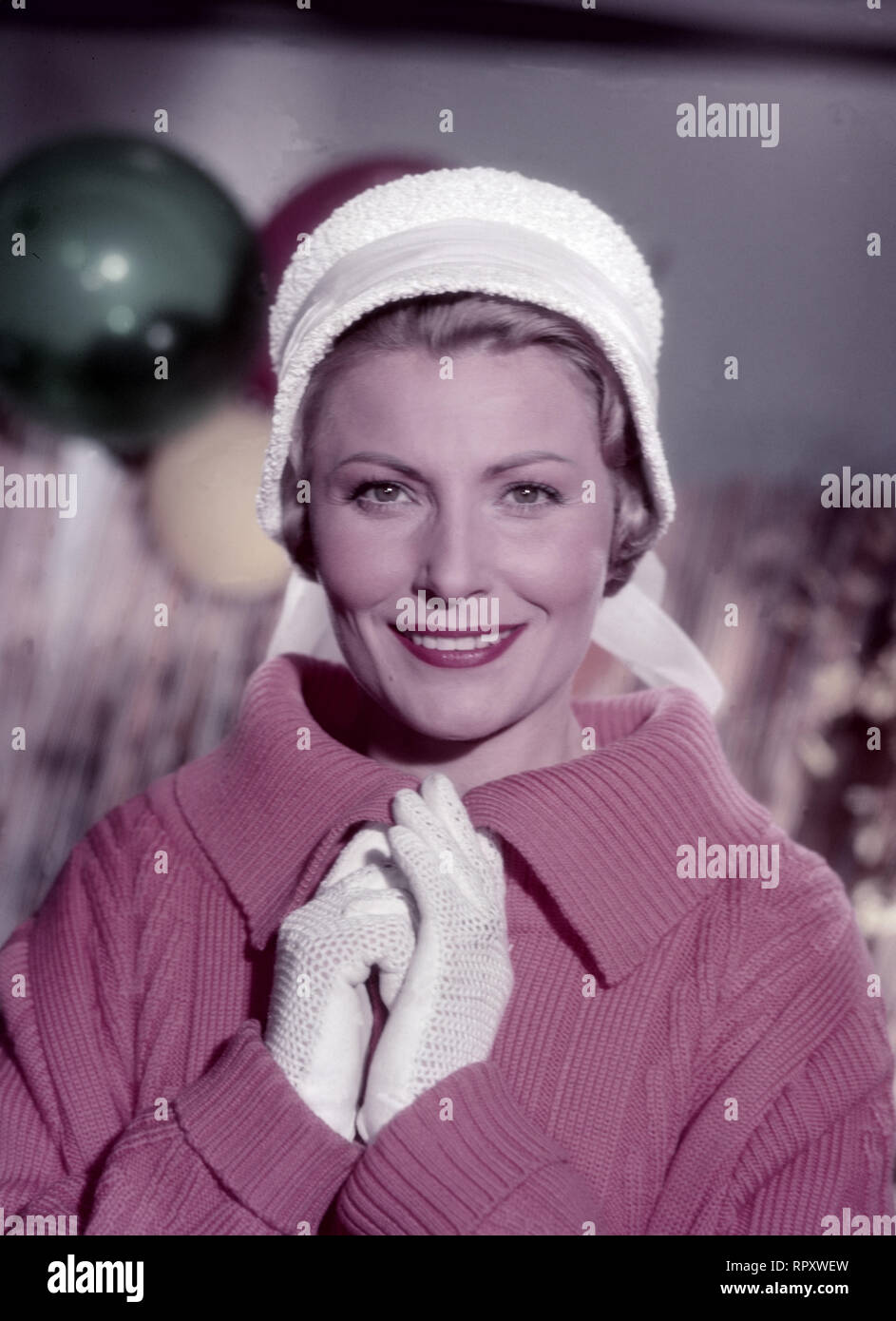 Winnie Markus, deutsche Film-Schauspielerin, Portrait ca. 1959/1960 ...