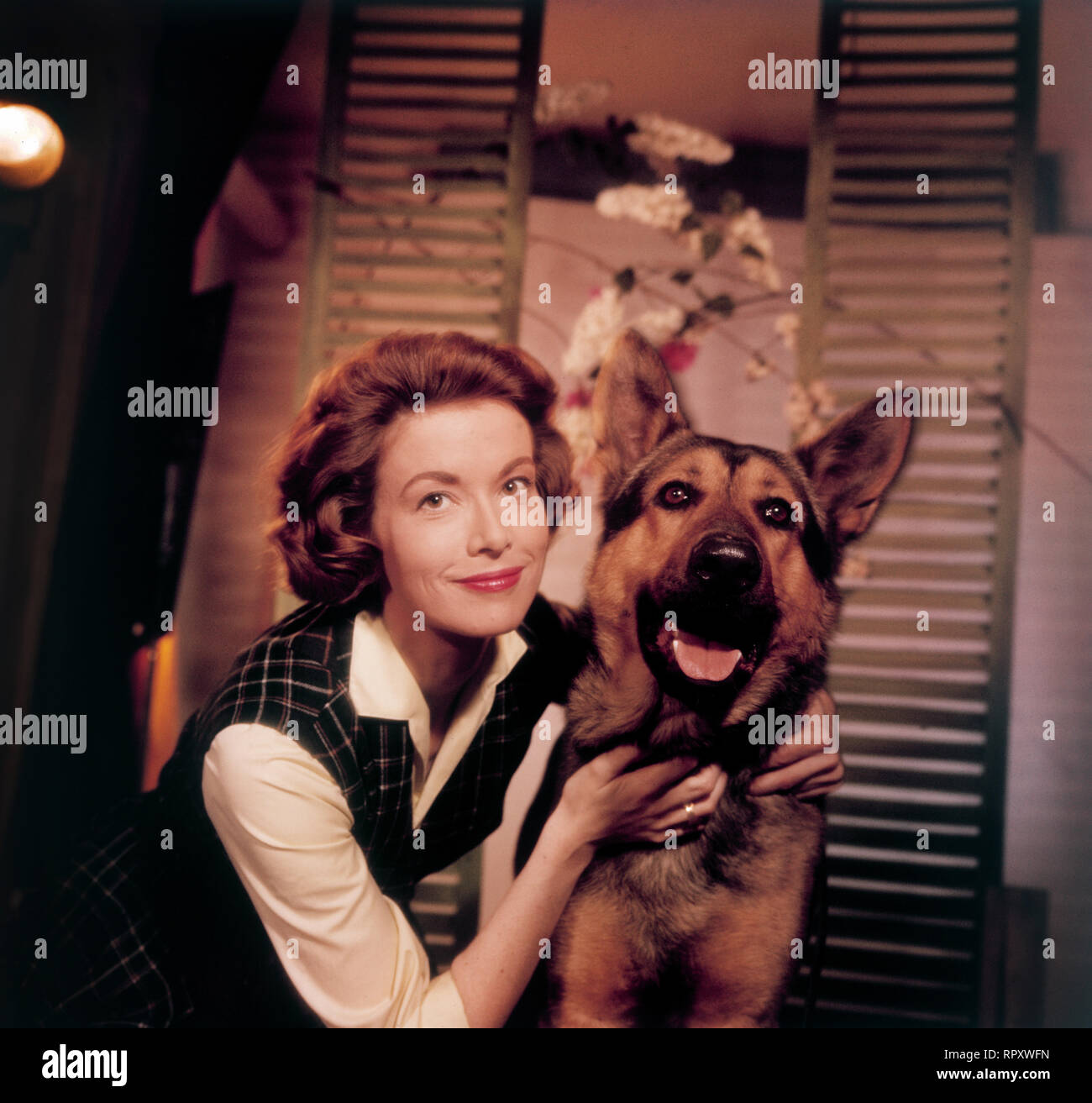 Die Schweizer Schauspielerin Elisabeth Müller, Studioaufnahme zum Film ...