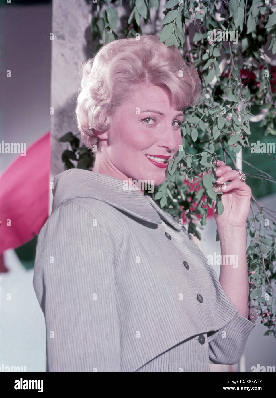 Die deutsche Schauspielerin Winnie Markus, 1959/1960. German actress ...