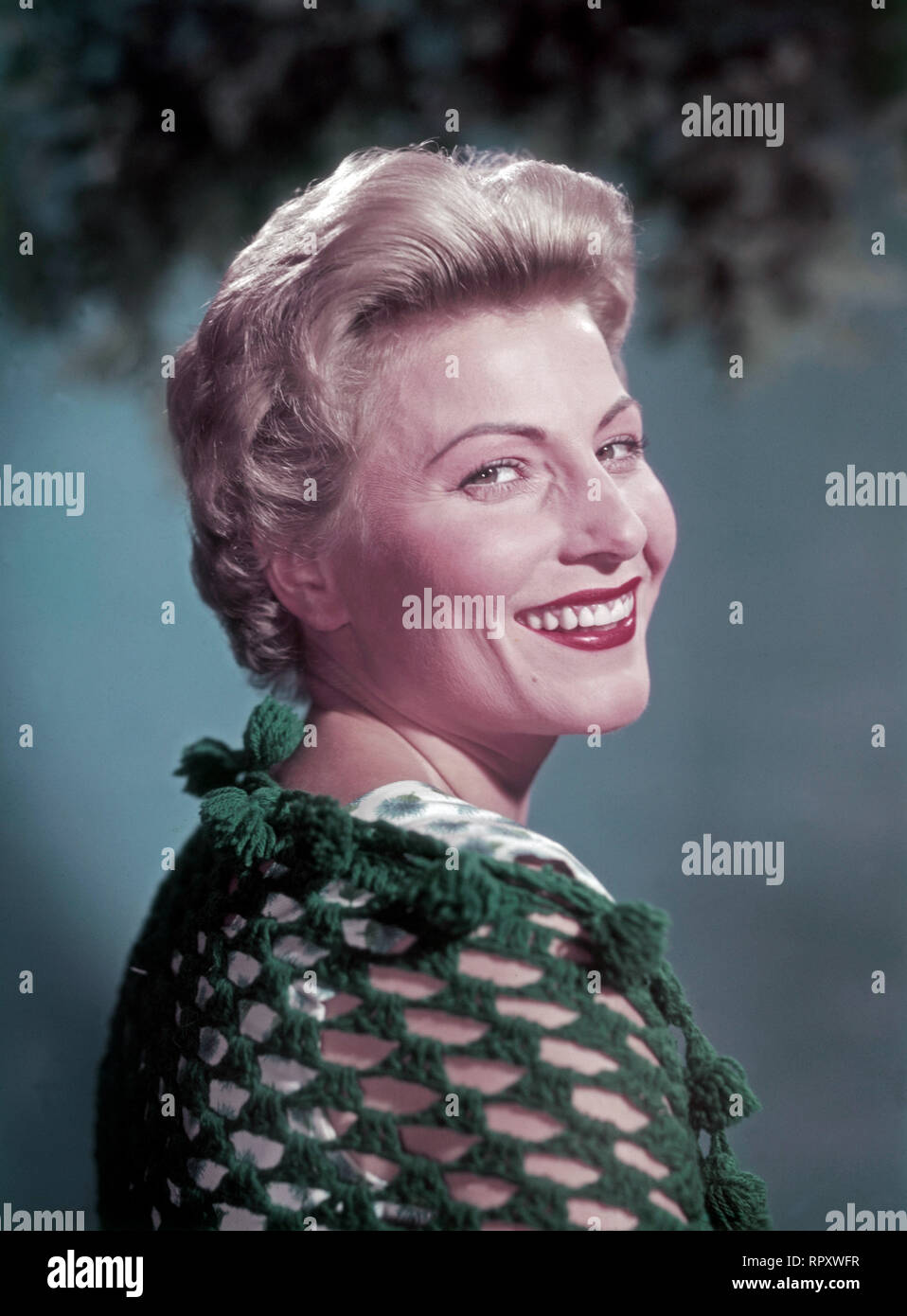 Die deutsche Schauspielerin Winnie Markus, 1959/1960. German actress ...