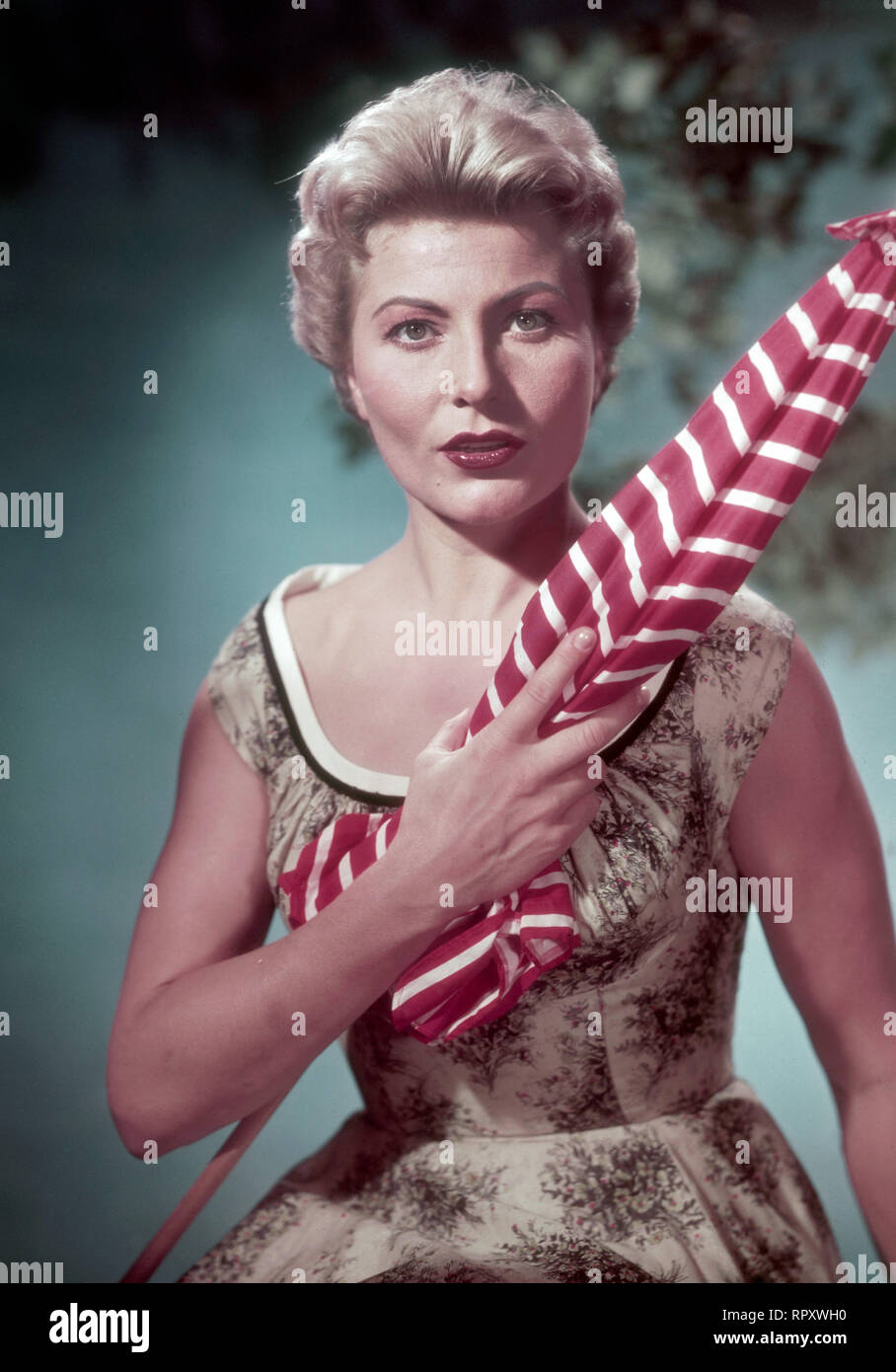 Die deutsche Schauspielerin Winnie Markus, 1959/1960. German actress ...