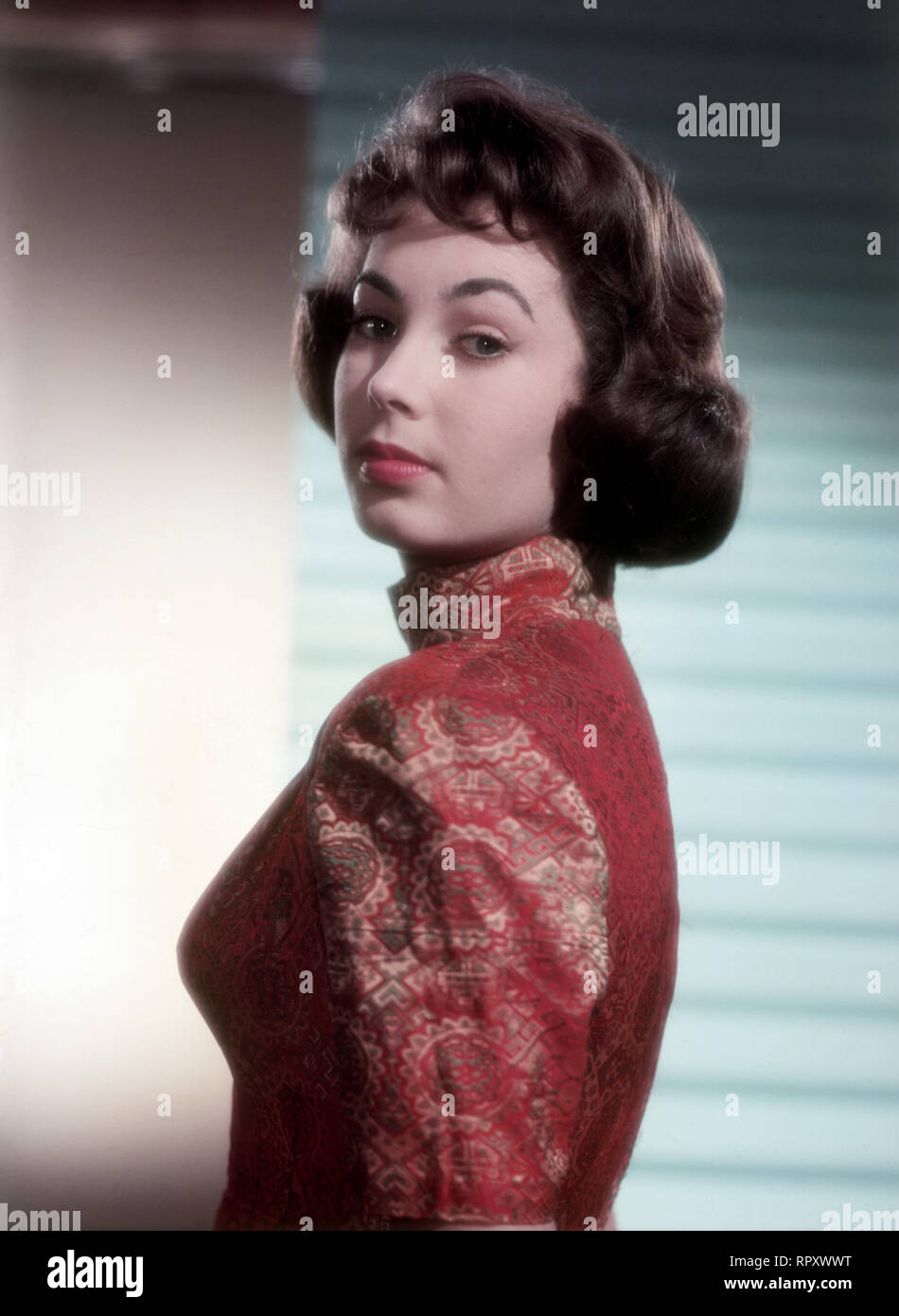 Die deutsche Schauspielerin Ulla Moritz, 1958. German actress Ulla ...