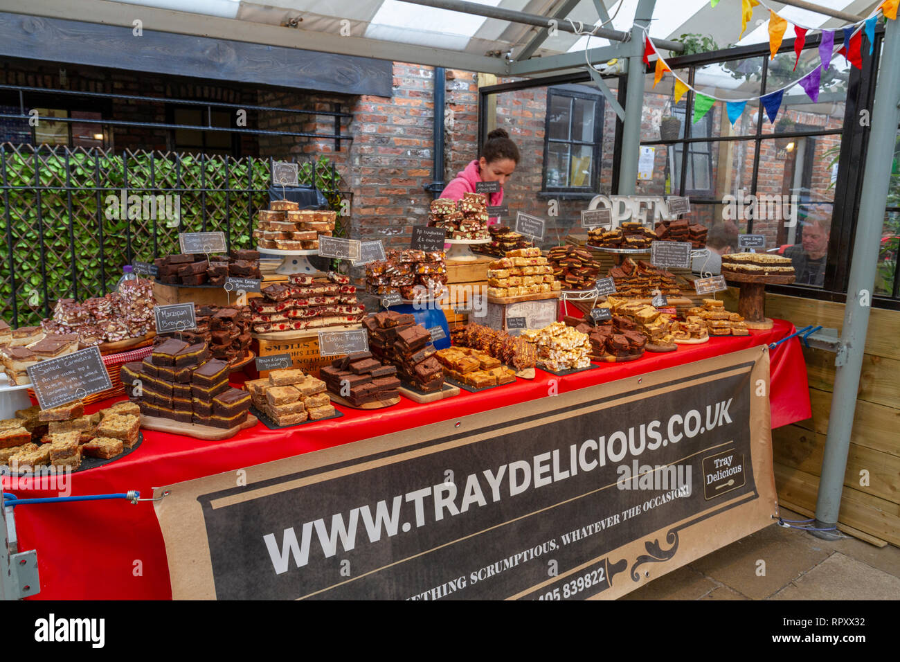 The Tray Delicious market stall (traybakes and cakes) in The Shambles ...
