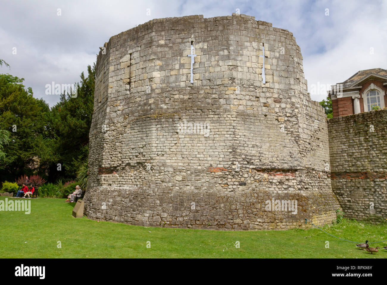 Roman tower york hi-res stock photography and images - Alamy