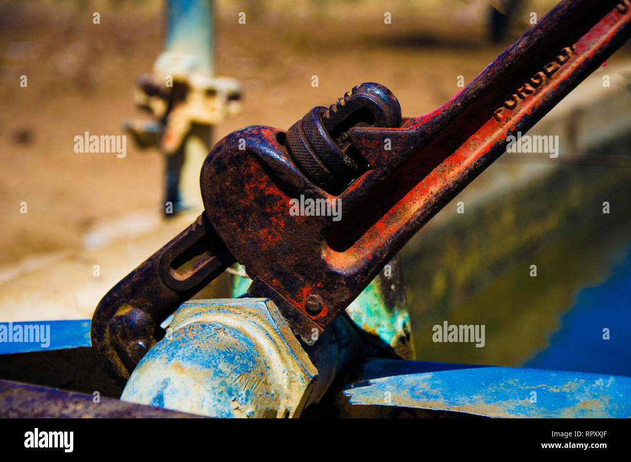 Pipe wrench hi-res stock photography and images - Alamy