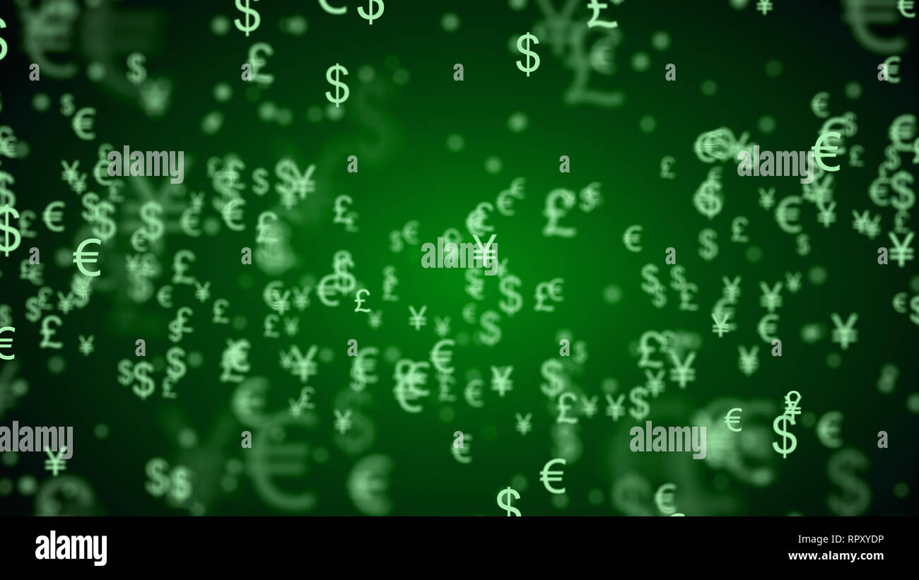 Abstract network with currency sign Stock Photo - Alamy