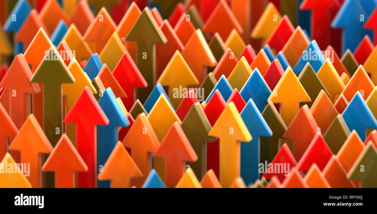 Arrow up. Image with clipping path Stock Photo - Alamy
