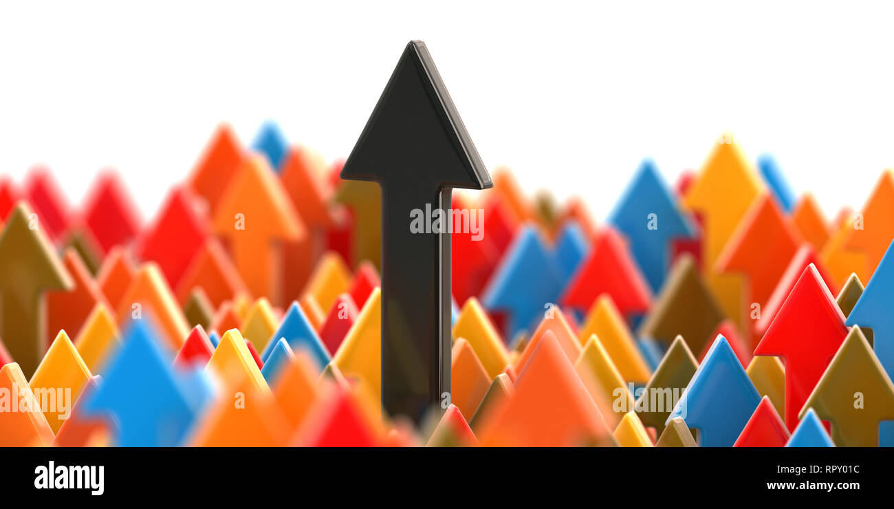 Arrow up. Image with clipping path Stock Photo - Alamy