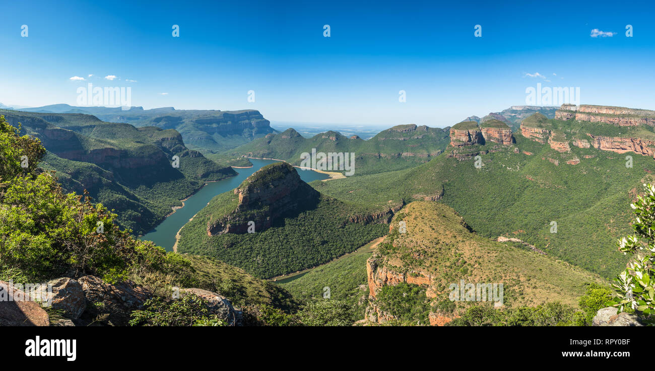 Blyde River Canyon from the Three Rondavels viewpoint, Mpumalanga ...