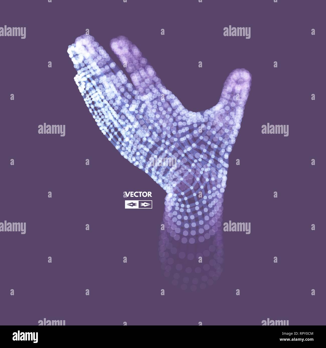 Human Arm. Hand Model. Connection structure. Future technology concept ...