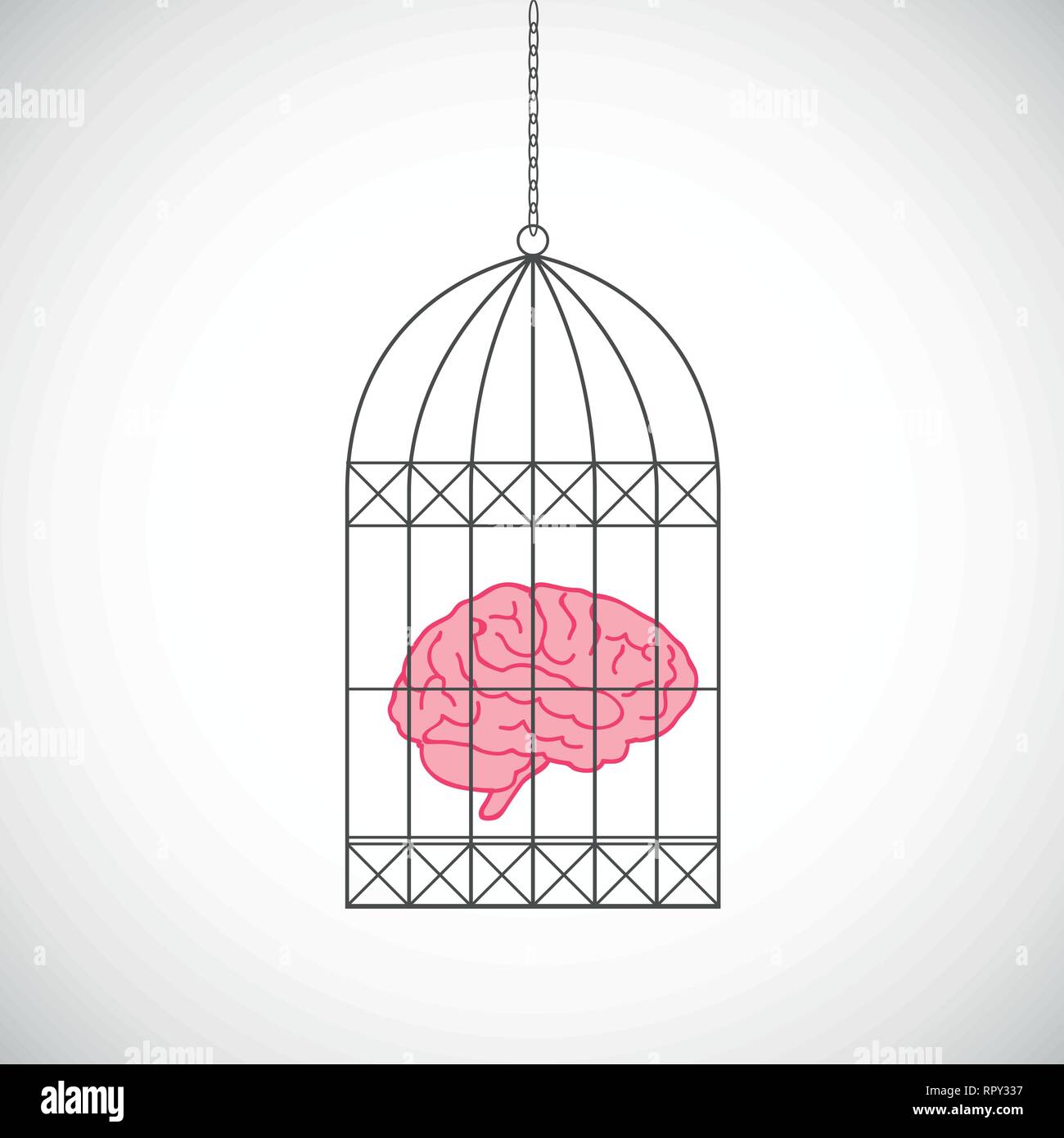 Cage vector hi-res stock photography and images - Alamy