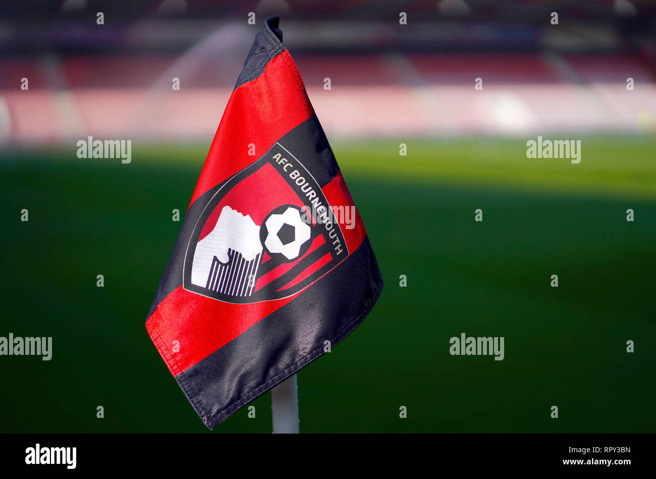An afc bournemouth flag ahead premier league match vitality stadium hi ...