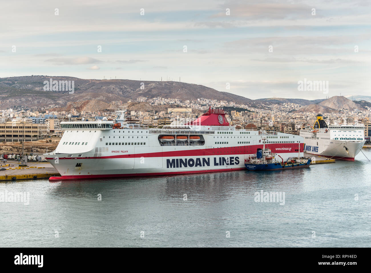 Piraeus, Greece - November 1, 2017: Passenger ferry Knossos Palace of ...
