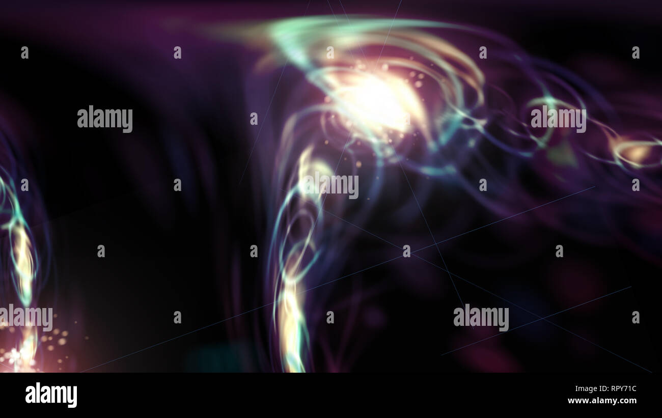 Flash in the dark night and light, bright modern background, 3d ...