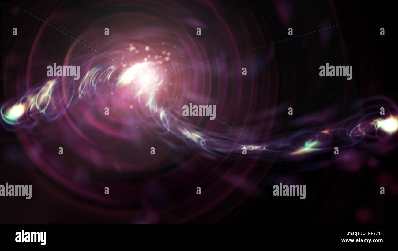 Flash in the dark night and light, bright modern background, 3d ...