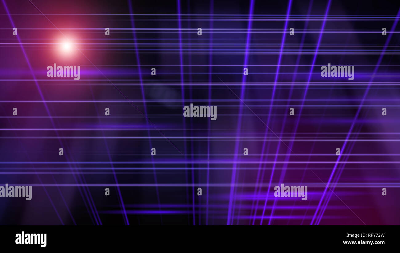 Abstract background with lines in the dark space, 3d render computer ...