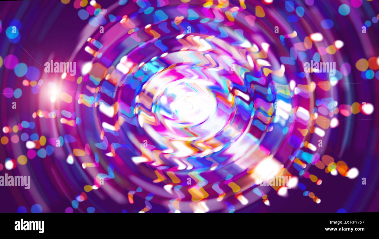 Bright purple abstract flash in the space, modern computer generated ...