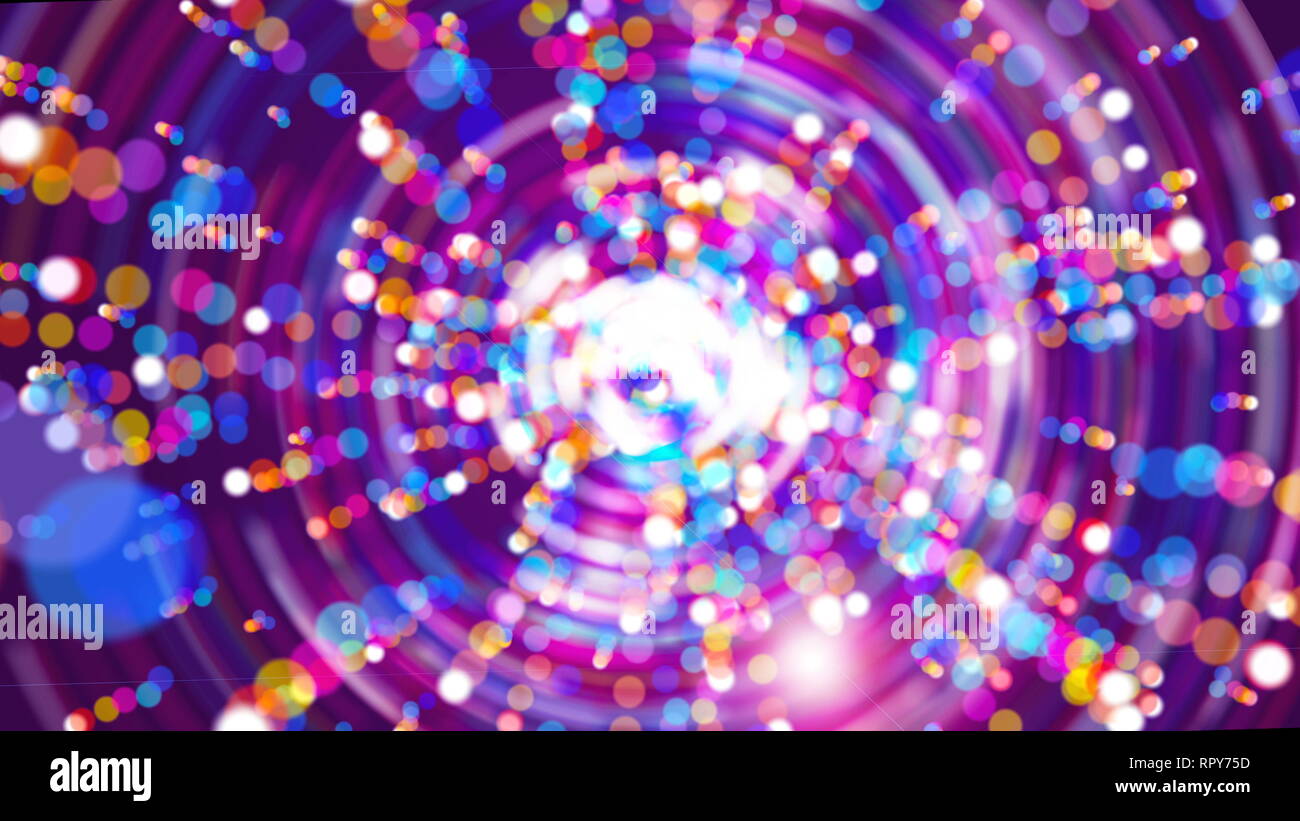 Bright purple abstract flash in the space, modern computer generated ...