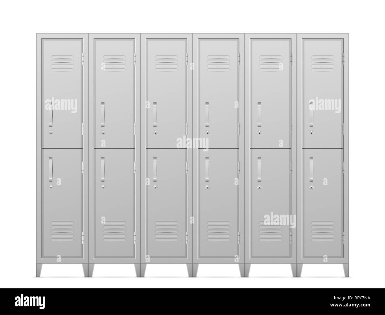 Storage lockers on a white background. Vector illustration Stock Photo ...