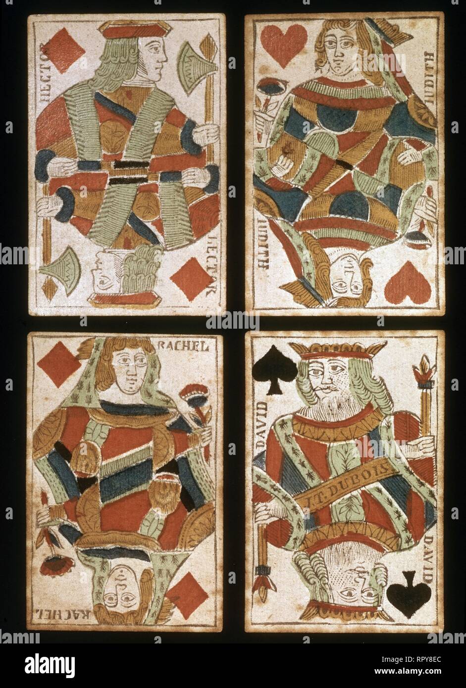 NAIPES - LOS CUATRO REYES DE LA BARAJA Stock Photo - Alamy