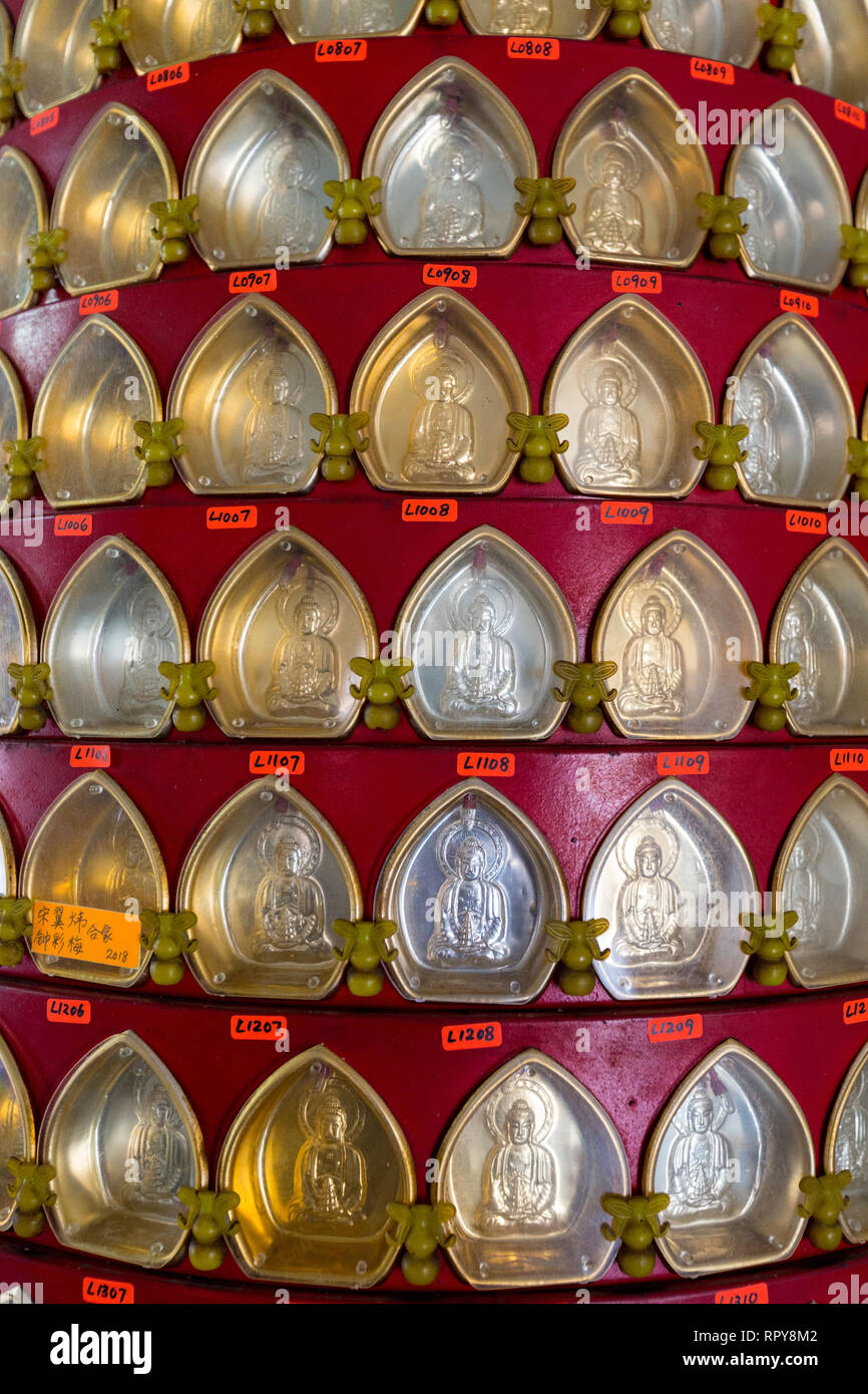 Buddha Niches, Buddhist Temple Siang Lin See (Xiang Lin Si), Melaka ...
