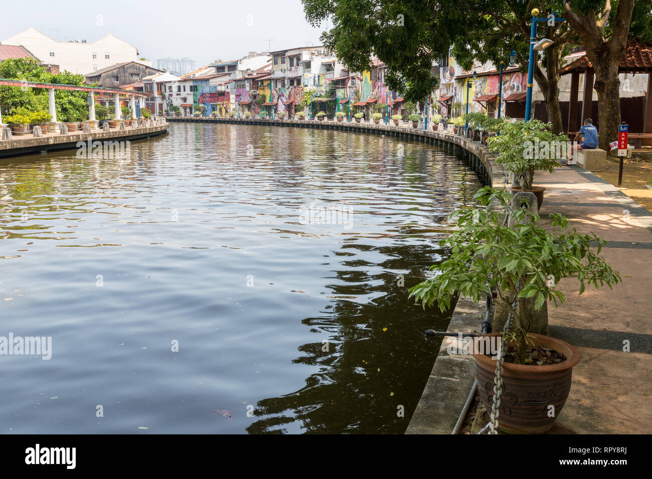 Melaka River and Riverwalk, Melaka, Malaysia Stock Photo - Alamy